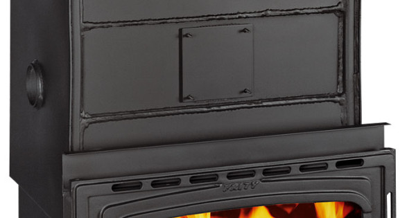 Камера за вграждане на твърдо гориво PRITY C W35 с водна риза, чугунена врата - Vladeks-bg.com